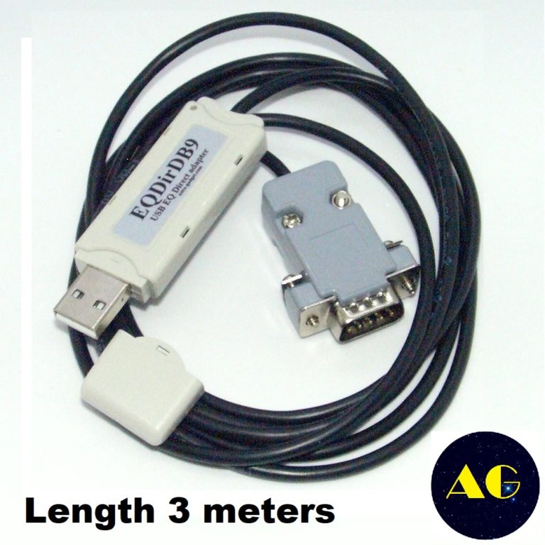 EQDirDB9 EQDir USB PC Interface Cable 3m for EQ6, NEQ6 SkyWatcher and ...